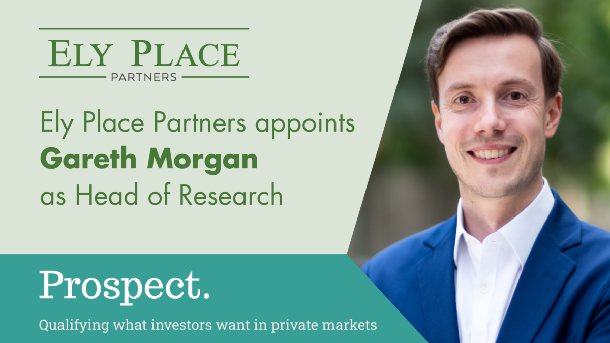Announcing the appointment of Gareth Morgan - Ely Place Partners